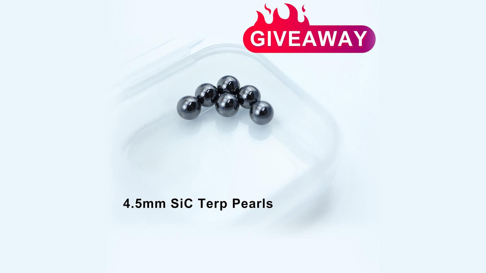 Giveaway 4.5mm SiC Terp Pearls - JCVAP®|Official Store